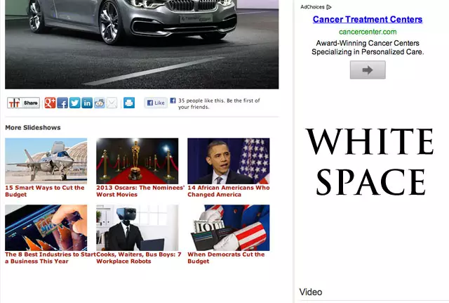 Google AdSense White Space