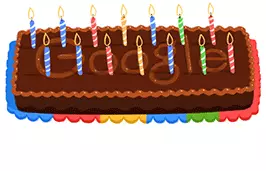 Google Birthday 14th Logo