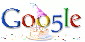 Logo Ulang Tahun ke-5 Google