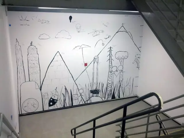 Google NYC Stairwell Art