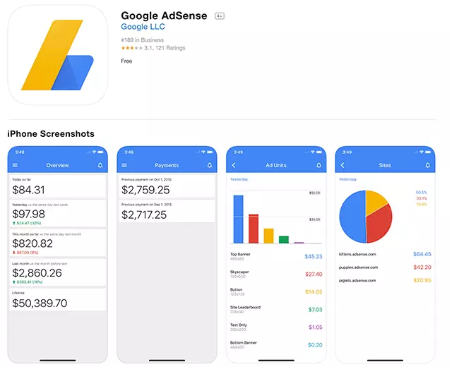 Google AdSense rilascia le app IOS e Android da App Store 1138_3