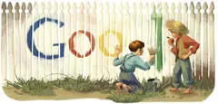 Google Mark Twain Logo