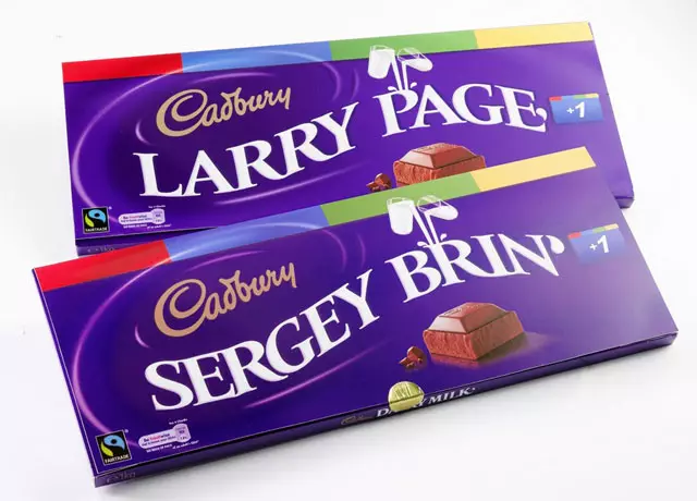 Cadbury Google + бары