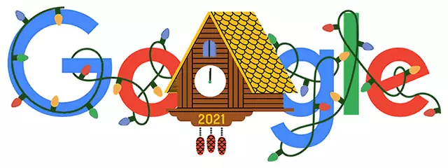 1 января Новый год Новый год Google Logo