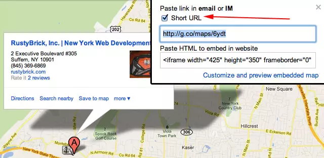 Google Maps Url Shorerner