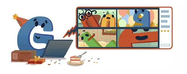 22nd Birthday Doodle ng Google.