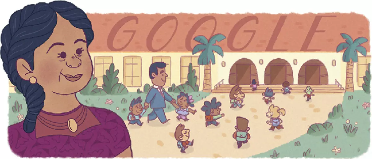 Felicitas Mendez wuxuu ku dabaaldegay Google Doodle bishii Hisbaanik