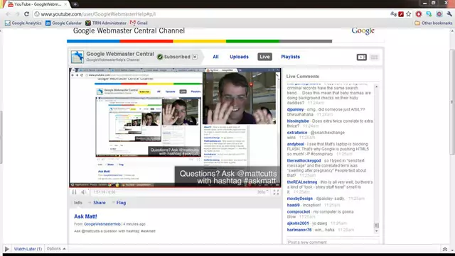 Matt Cutts Booping.