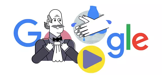 டாக்டர் Ignaz semmelweis க்கு Handwashing Doodle ஐ இடுகையிட Google