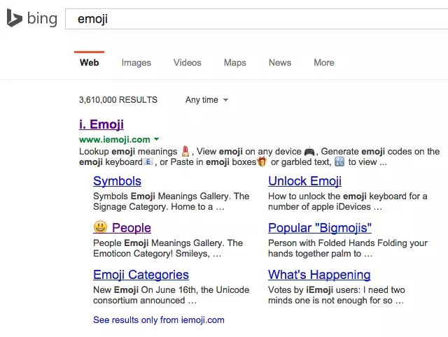 I-Bing Search emoji