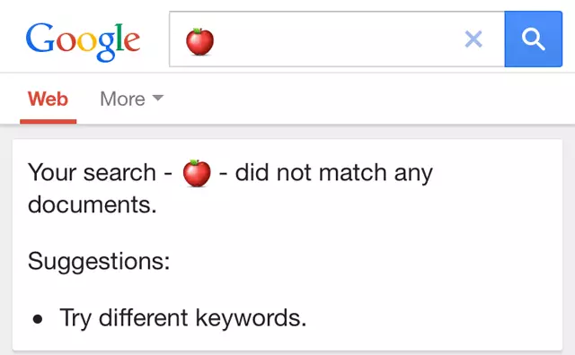 Bing, ইয়াহু এবং DuckduckGo উপর emoji অক্ষর সঙ্গে অনুসন্ধান করুন কিন্তু গুগল না 1390_2