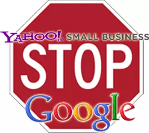 Yahoo запирање на Google