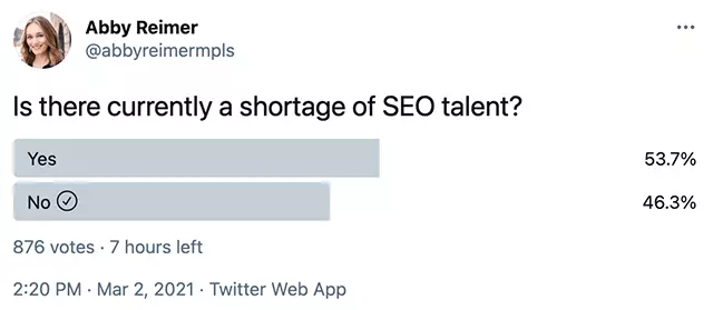 Er det mangel på SEO talent på markedet 1661_2