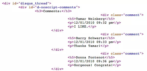 DISQUS Commentaires dans le code