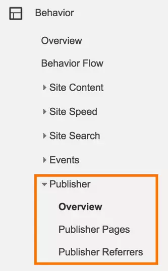 Informes de Google Analytics para o editor de Adsense