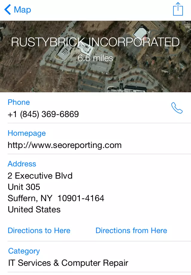 Apple Maps Rustybrick