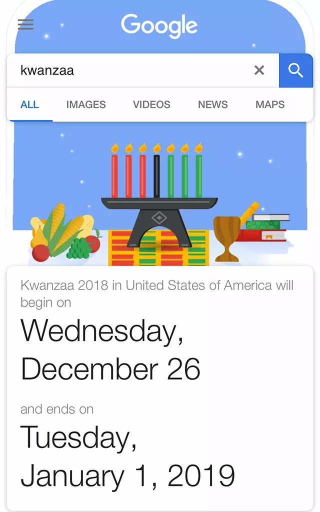 Decoració de vacances de Google 2018 per a Hanukkah, Nadal i Kwanzaa 20114_4