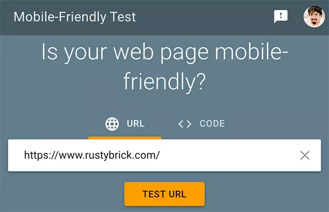 Google Mobile Friend Friendit Test- ը, որը դեռ չի գործում վերջին քրոմը 20765_1