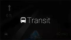 Mga direksyon ng Google Glass Transit.