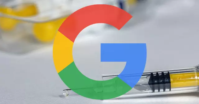 Iklin vaksin palsu palsu dina Google