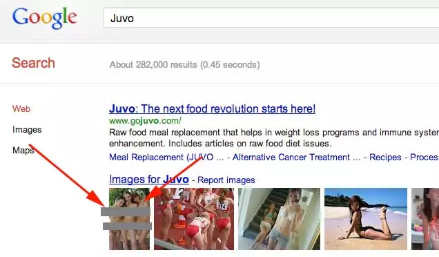 Google-da Juvo çılpaqlıq