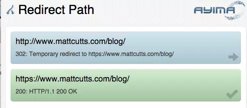 Matt Cutts HTTPS 302 Redirect