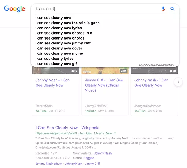 Google Autocomplete நீங்கள் தட்டச்சு செய்யும் தேடல் முடிவுகளை ஒளிவிடும் 22097_2