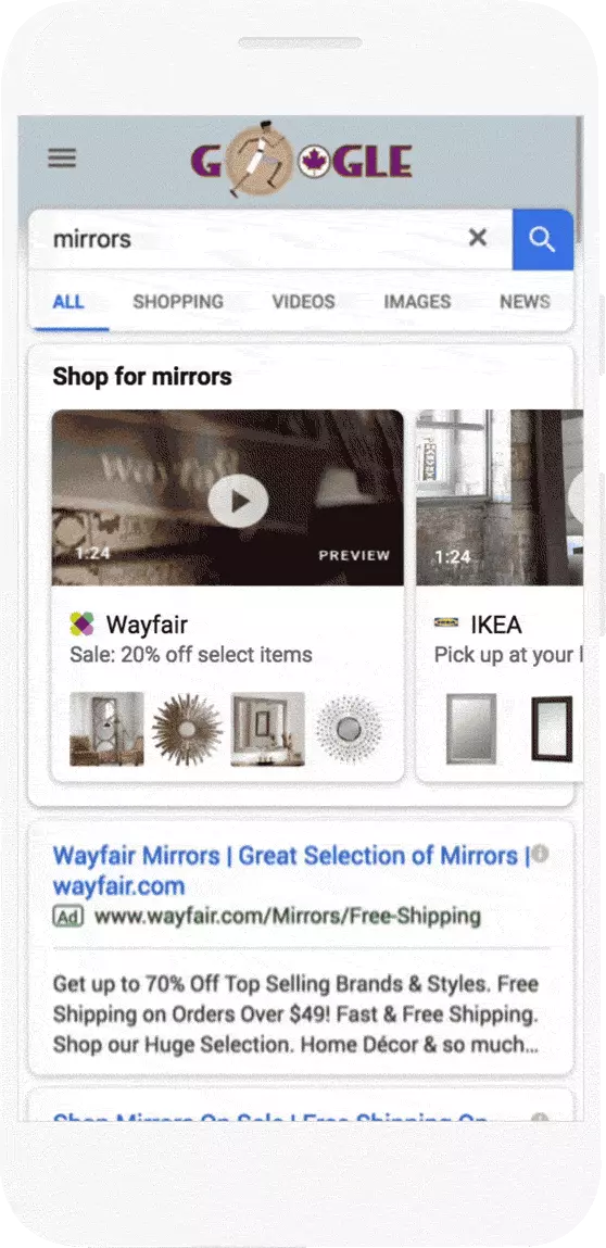 Google Showcase โฆษณาช้อปปิ้ง