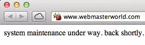 Webmasterworld offline