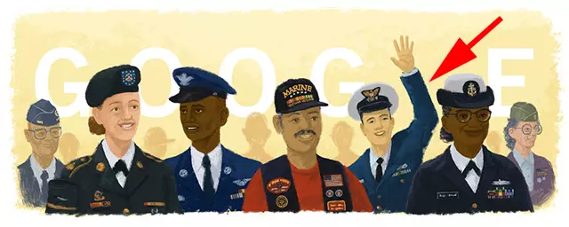 Logo Hari Veteran Google mempunyai pakaian pengawal pantai yang salah 24919_2