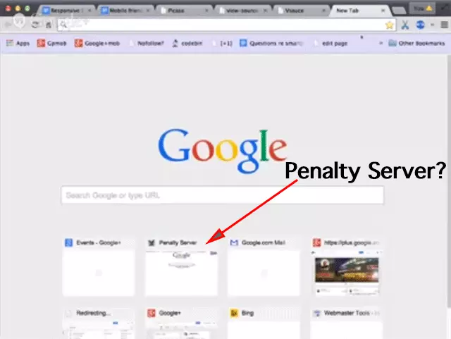 Google Penalty Server.