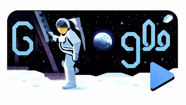 Moon Landing Google logo para sa ika-50 anibersaryo