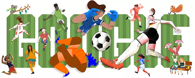 Google Women's World Cup 2019 Kritzeleien