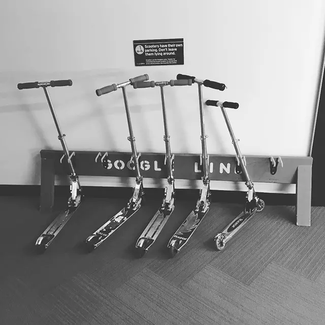 Google Razor Scooter Parking