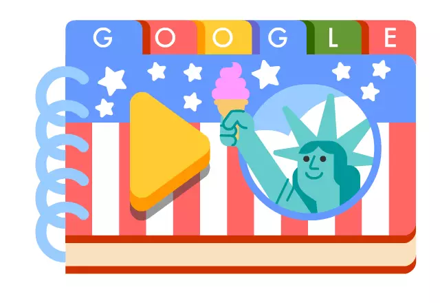 Google Fourth of July Doodle menampilkan resep & piring regional 27420_1