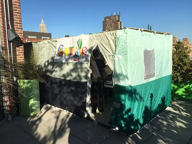 Google NYC Sukkah.