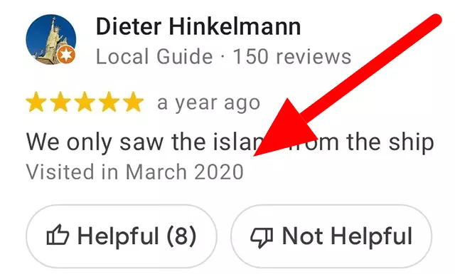 Google Local menunjukkan ketika peninjau mengunjungi lokasi 289_2