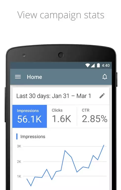 Google AdWords lancia un'app AdWords per Android 29459_2