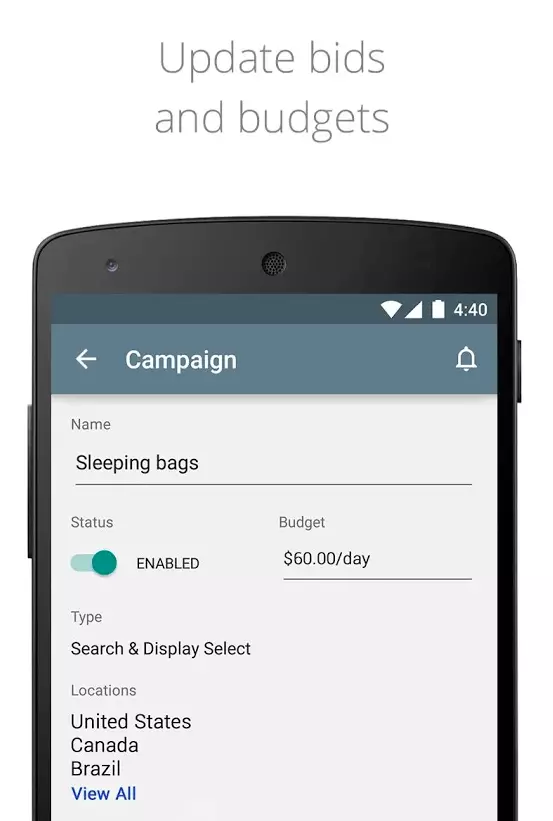 Google AdWords lancia un'app AdWords per Android 29459_3