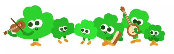 Логото на Google St. Patrick's Day