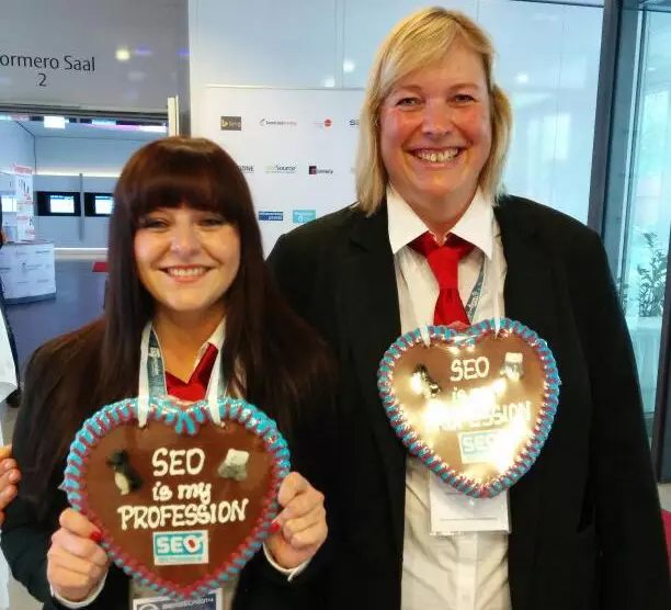 SEO Gingerbread Heart Necklaces