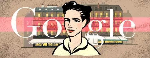 Simone de Beauvoir Google-logo