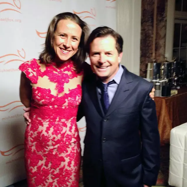 Anne Wojcicki a Michael J. Fox