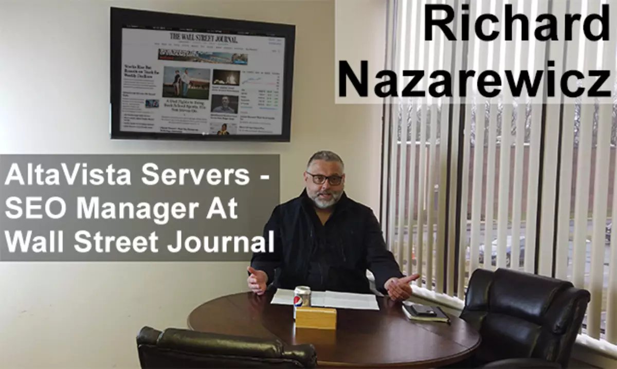 Episodi de VLOG # 128: Richard Nazarewicz dels servidors d'Altavista a SEO gerent de Wall Street Journal