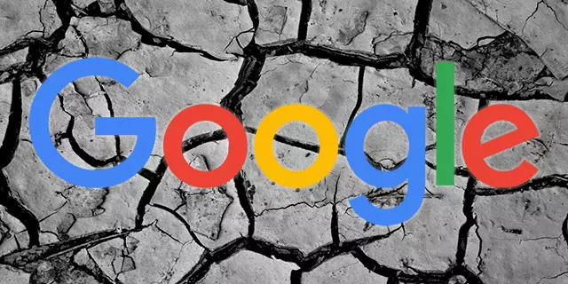 Google Stress di terra incrinato