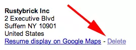 Google Places Old Delete Listing