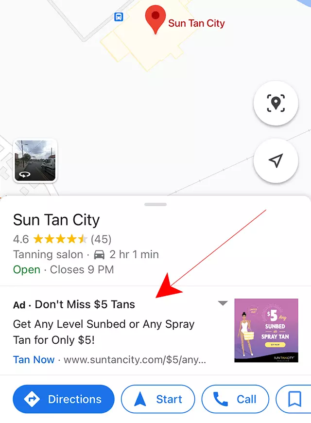 Google Maps získava nové umiestnenie reklamy v podnikových výpisoch 3244_2