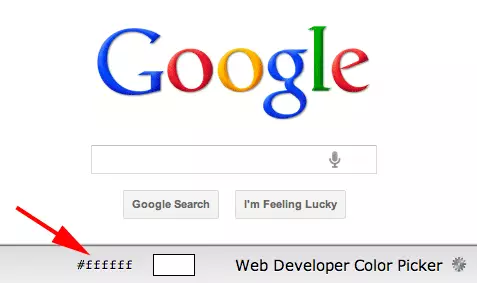 Aami Google logo ni funfun