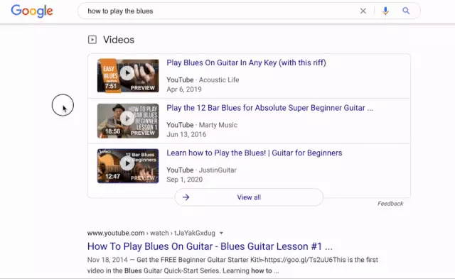 Google Autoplaying Videos Pregledava u pretraživanju video karusela 3481_2