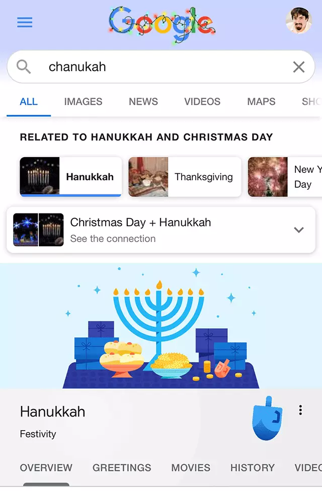 Google se Chanukah-versierings is vir 2020 lewendig 3593_3